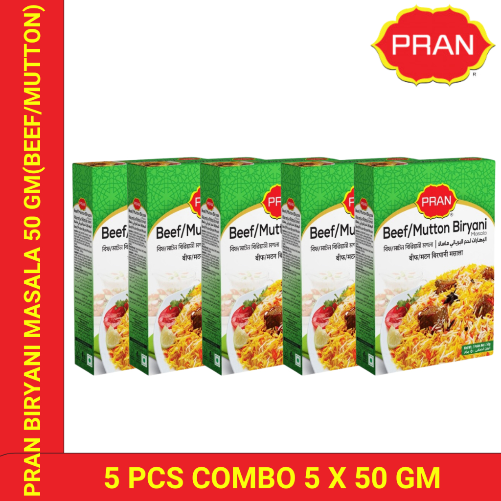 PRAN BIRYANI MASALA BEEF/MUTTON 50 GM 6 PCS | Shopee Malaysia