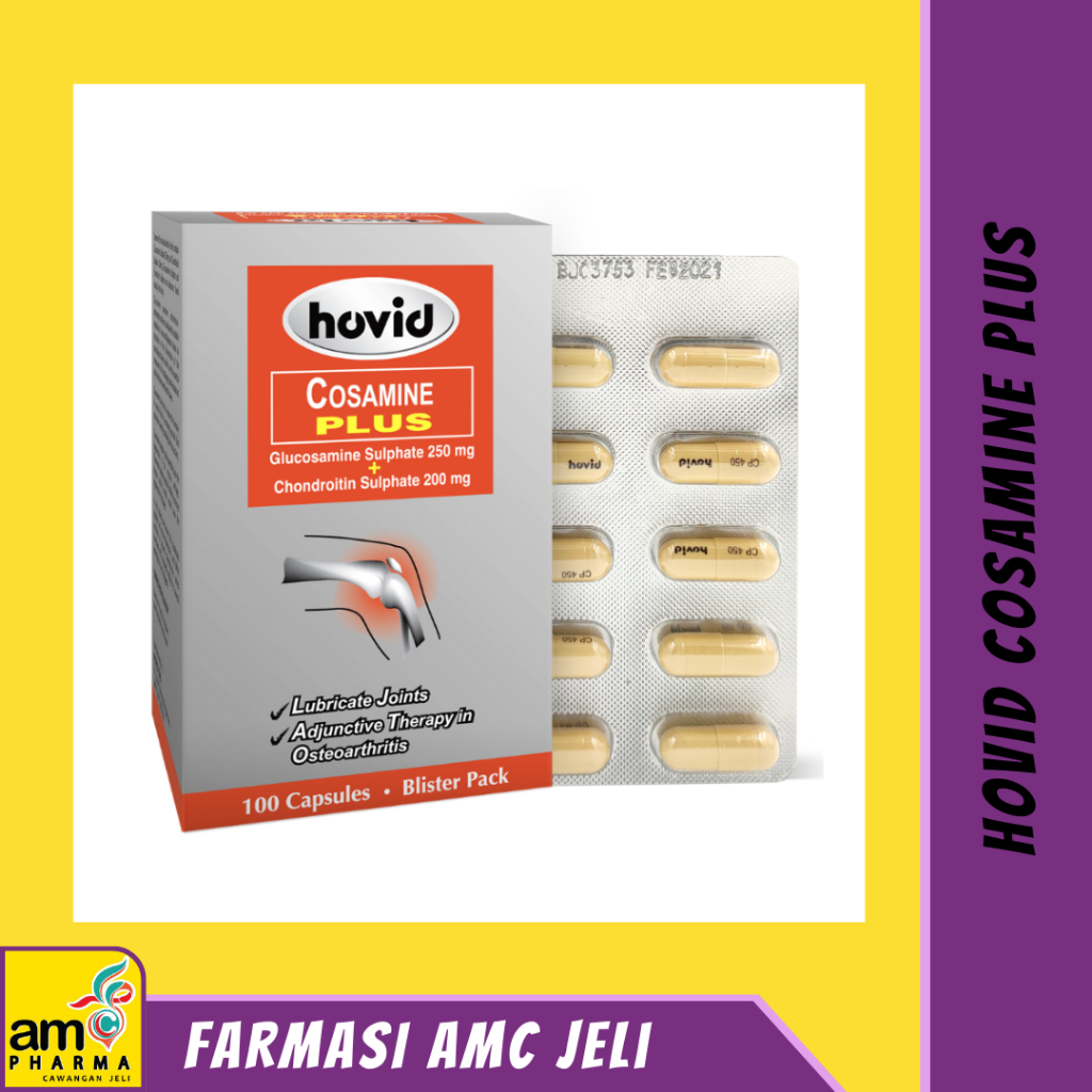 HOVID COSAMINE PLUS (Glucosamine 250mg + Chondroitin 200mg) 10 tablet - Masalah Sendi, Gout ...