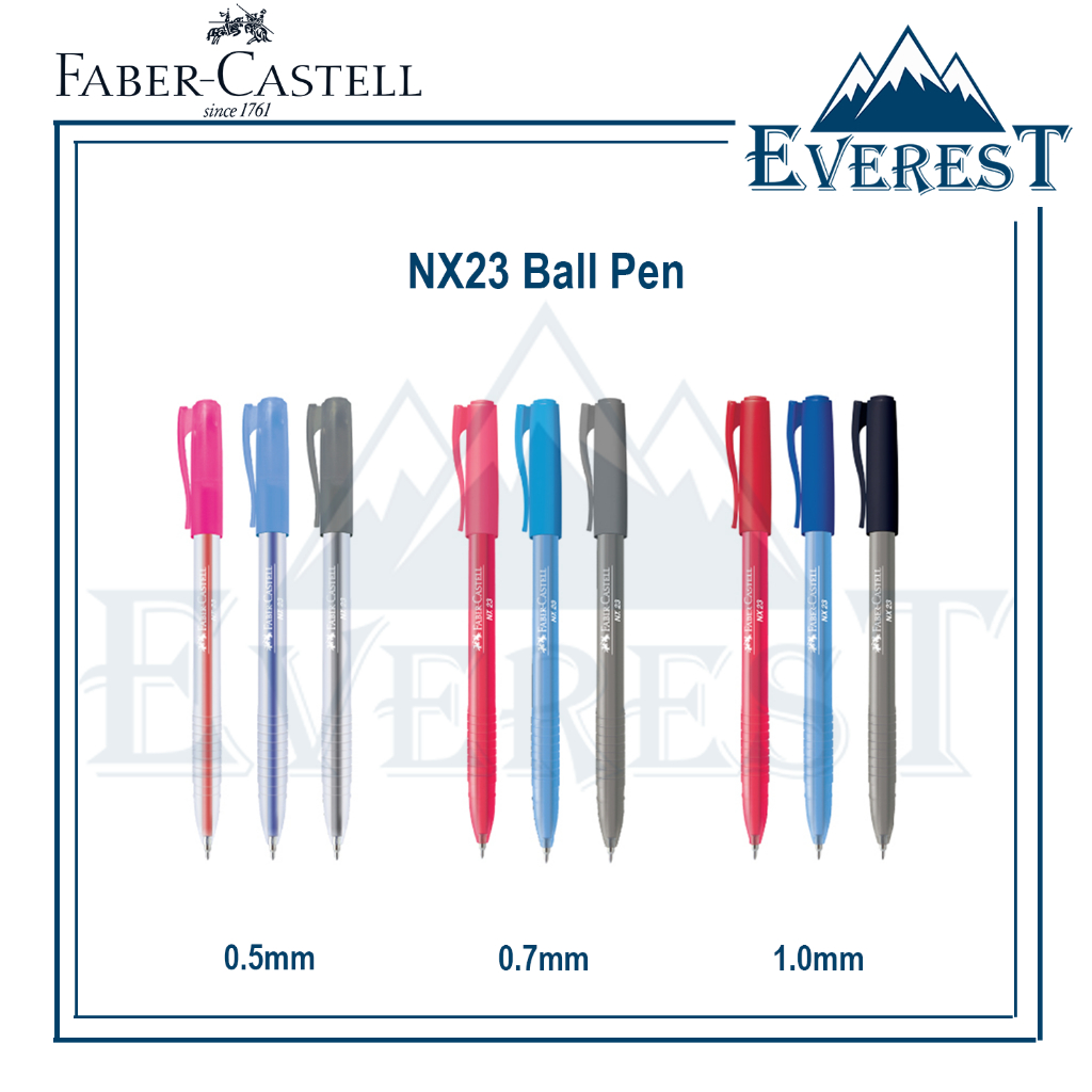 [EVE] Faber-Castell Ball Pen NX23 0.5mm/0.7mm/1.0mm (1pc) | Shopee Malaysia