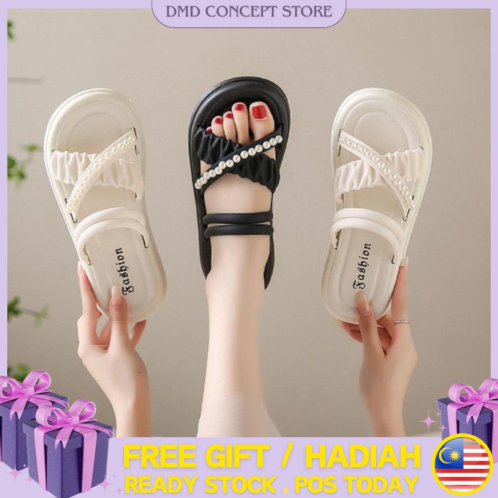 Woman Sandals Lady Slipper Simple Elegant Design with Pearl ...