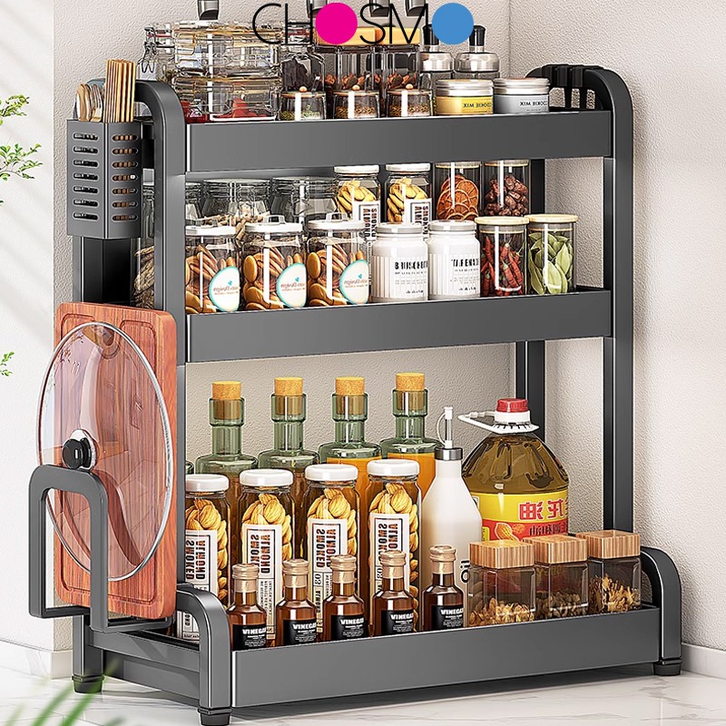 Kitchen Spice Rack Kitchen Rak Dapur Rak Rempah Stainless Steel ...