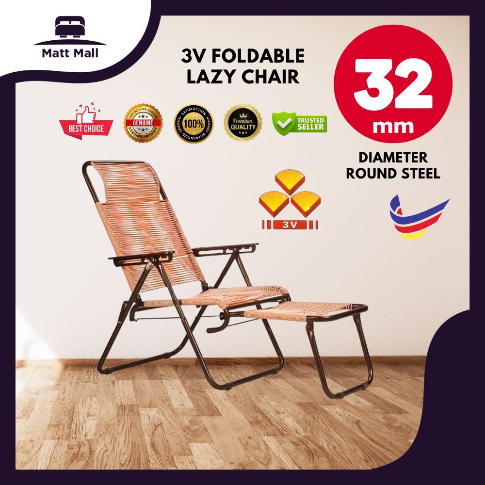 MATT MALL 3V Lazy Chair Foldable Lazy Chair Kerusi Malas Moden Kerusi ...