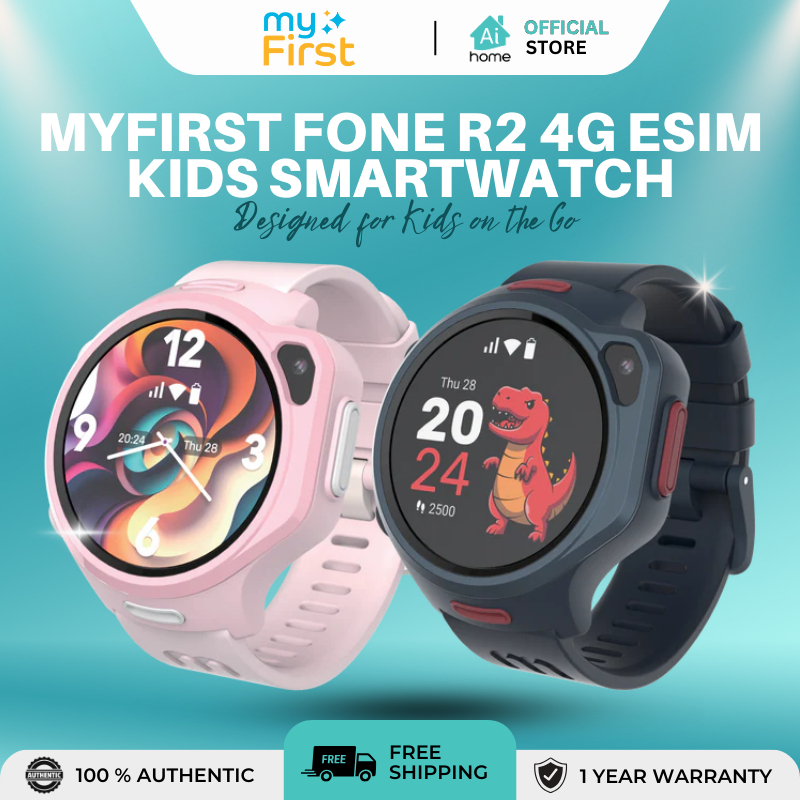 MYFIRST Fone R2 4G eSIM Kids Smartwatch with GPS Tracking & Video Call ...