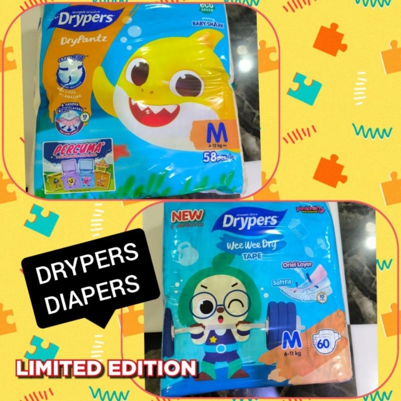 🔥 Cheapest! 🔥 Drypers Weewee Dry Drypers Drypantz Drypers Diapers ...