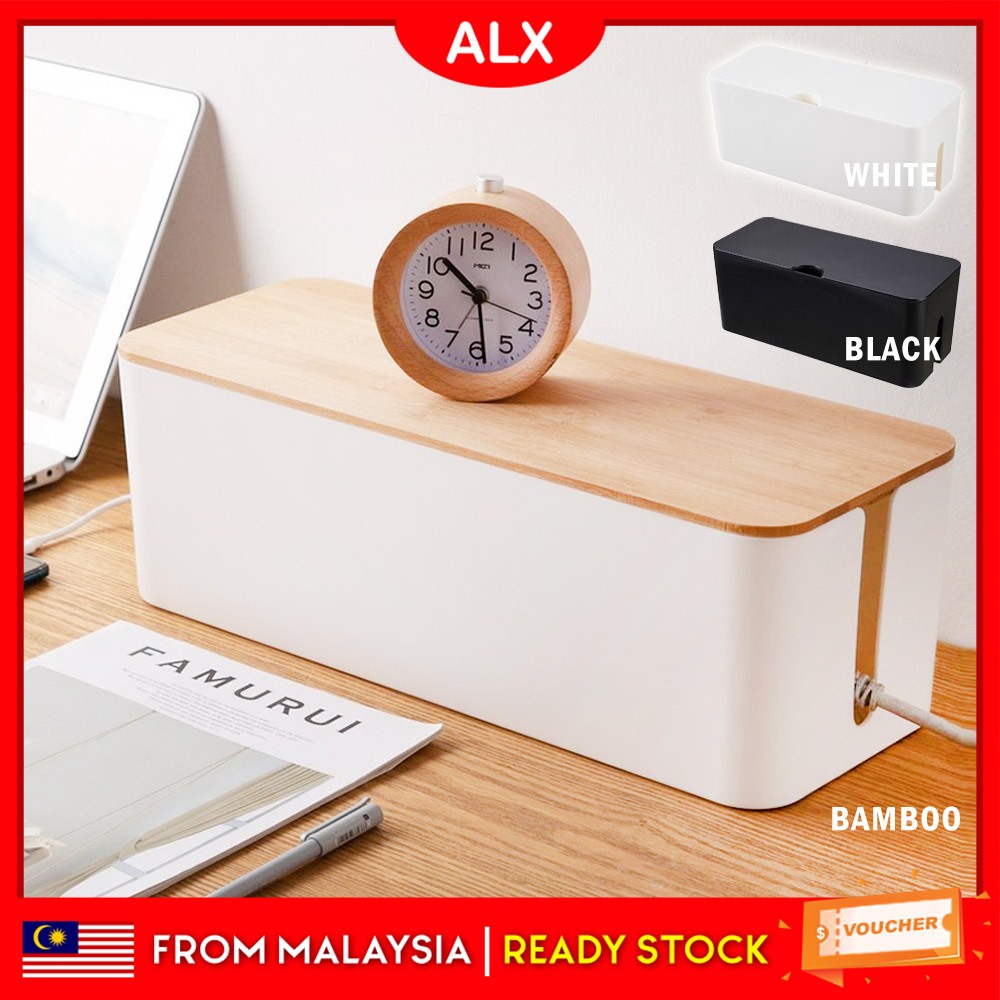 ALX Desktop Cable Socket Storage Box Home Storage Box Extension Box ...