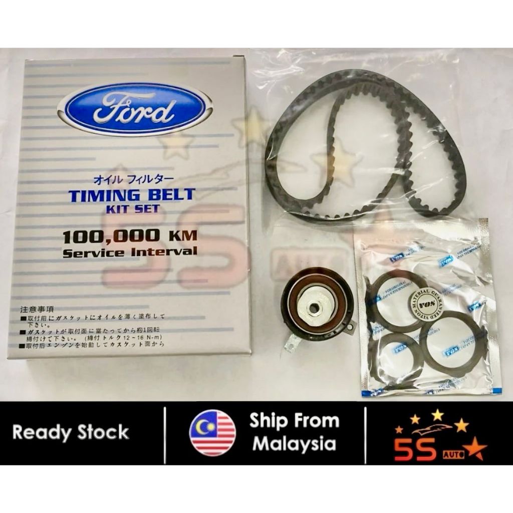 Timing Belt Kit Set for Ford Fiesta 1.4 1.5 & 1.6 Ford Kuga 1.6 (100 ...