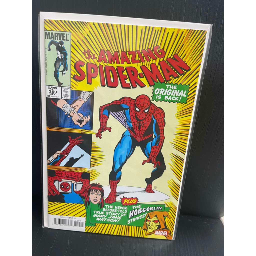 Original Us Comic Amazing Spider Man 259 Facsimile Edition Ready