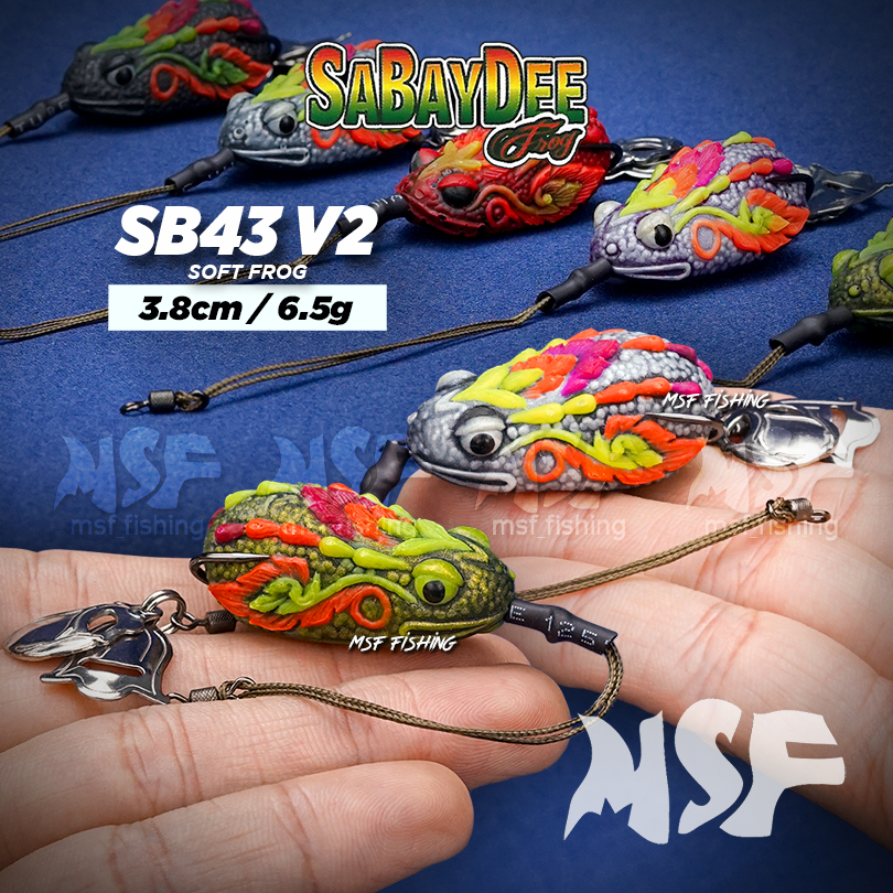[MSF] Sabaydee SB43 V2 Soft Frog | 3.8cm 6.5cm | Umpan Tiruan Thailand ...