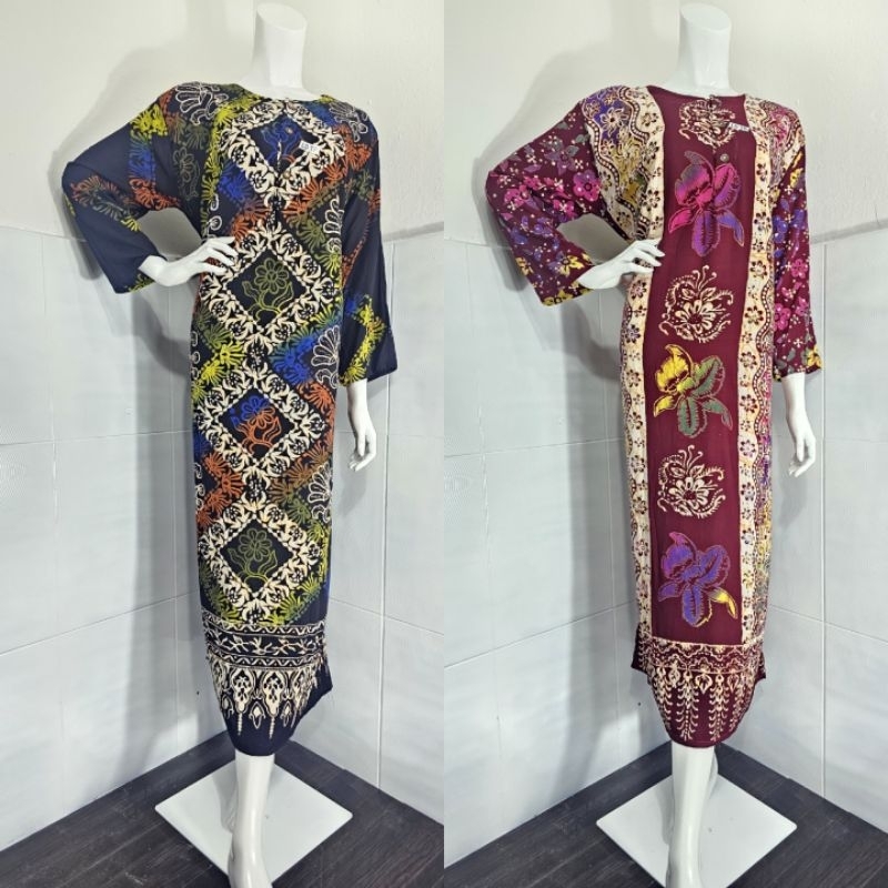[TUGU AGUNG] BAJU BATIK LENGAN PANJANG/JUBAH KAFTAN KELAWAR BATIK ...