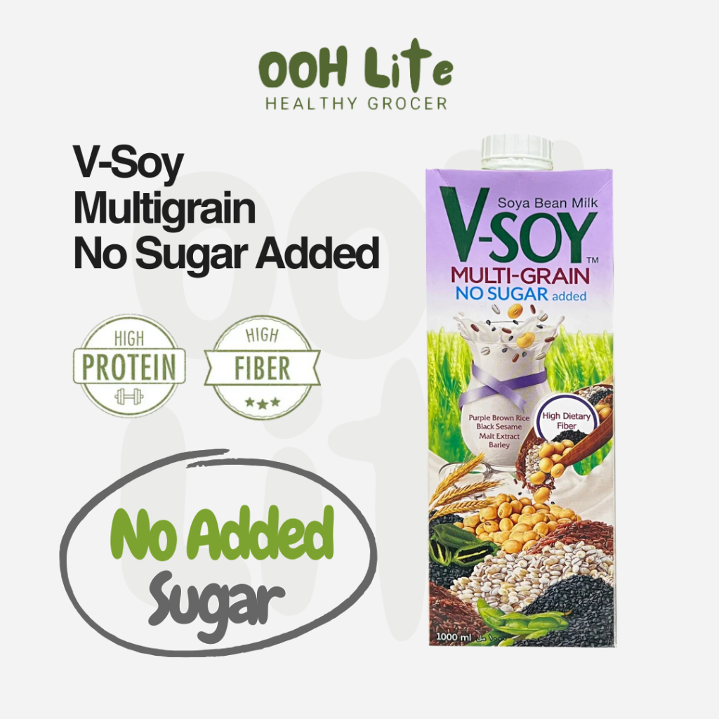 V-SOY Multigrain No Sugar Added 1L - HALAL, Healthy Drink, Weight Loss ...