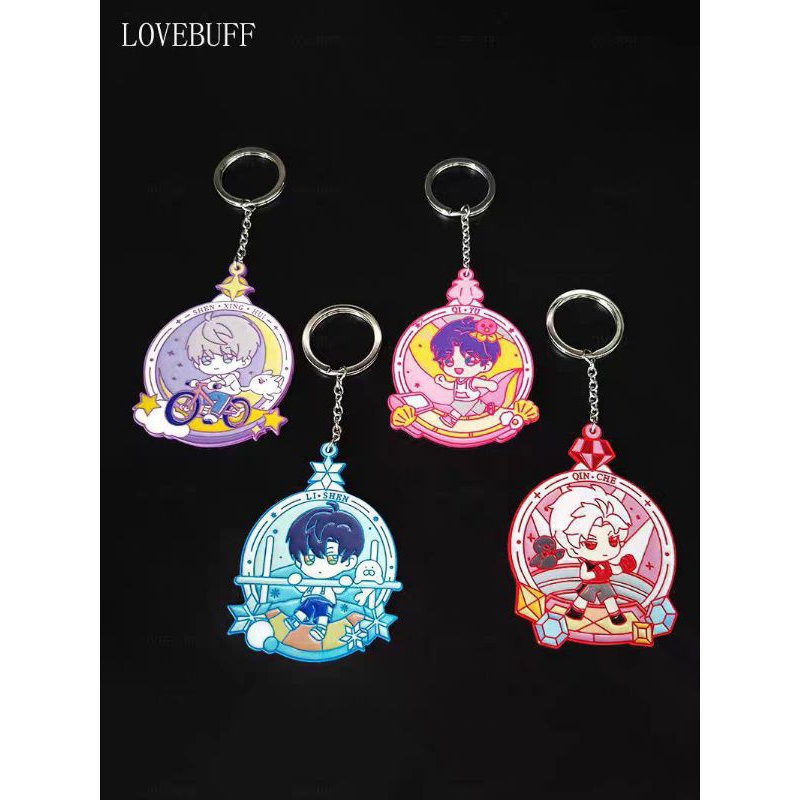 LOVEBUFF LOVE AND DEEPSPACE CHIBI MEDAL KEYCHAIN FROM SPORT EVENT SYLUS ...