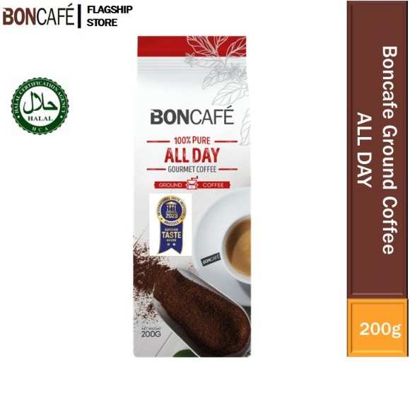Boncafe All Day Ground Coffee / Coffee Powder 200g - 2023 SUPERIOR TASTE AWARD | Shopee Malaysia