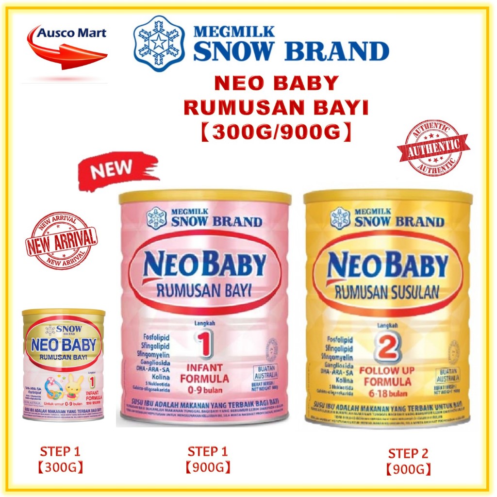 SNOW NEO BABY MILK POWDER 900G 【STEP 1 & 2】 | Shopee Malaysia
