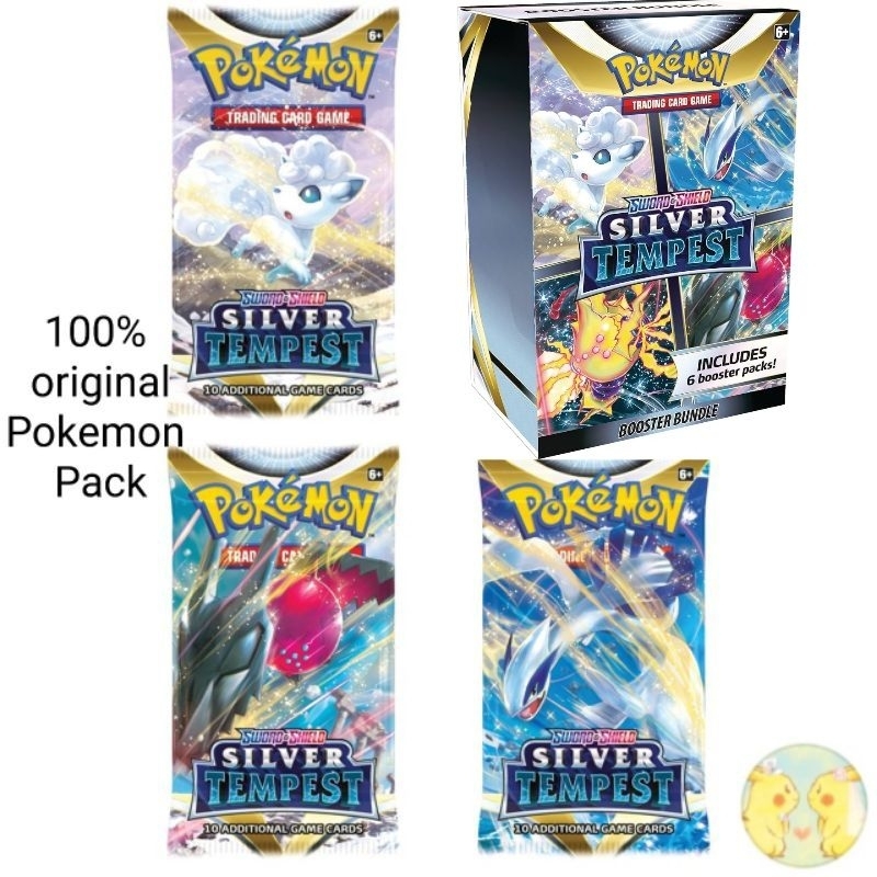 (Live Rip) Pokemon Card TCG : Sword and Shield SS12 Silver Tempest booster pack 100% Original ...