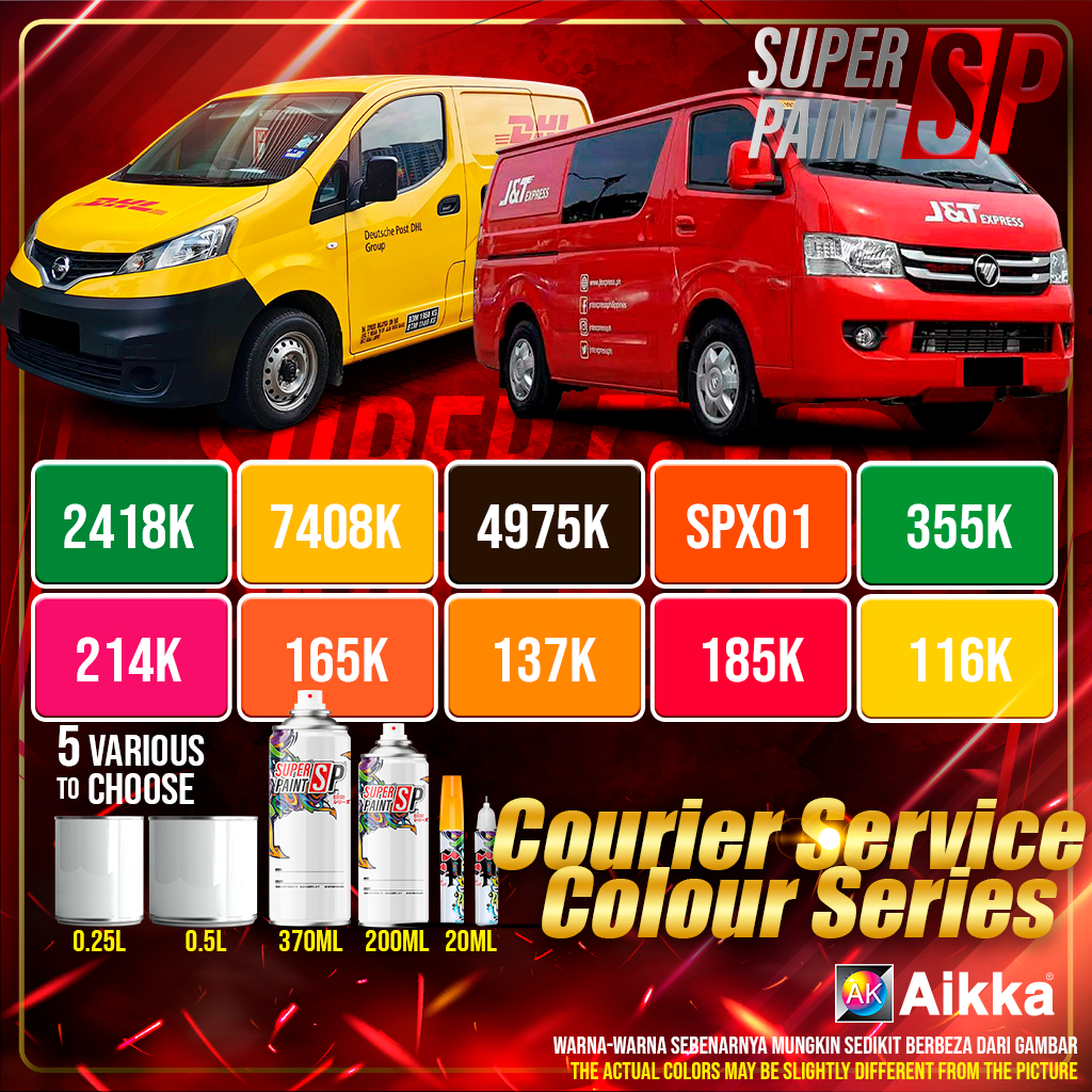 Courier Service Colour Series SHOPEE EXPRESS Orange DHL Yellow 2K Paint ...