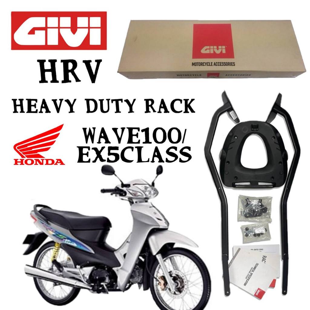 Clearance Stock GIVI HRV J Rack Heavy Duty Rack HONDA WAVE100 EX5 CLASS Motor Motorcycle With ...