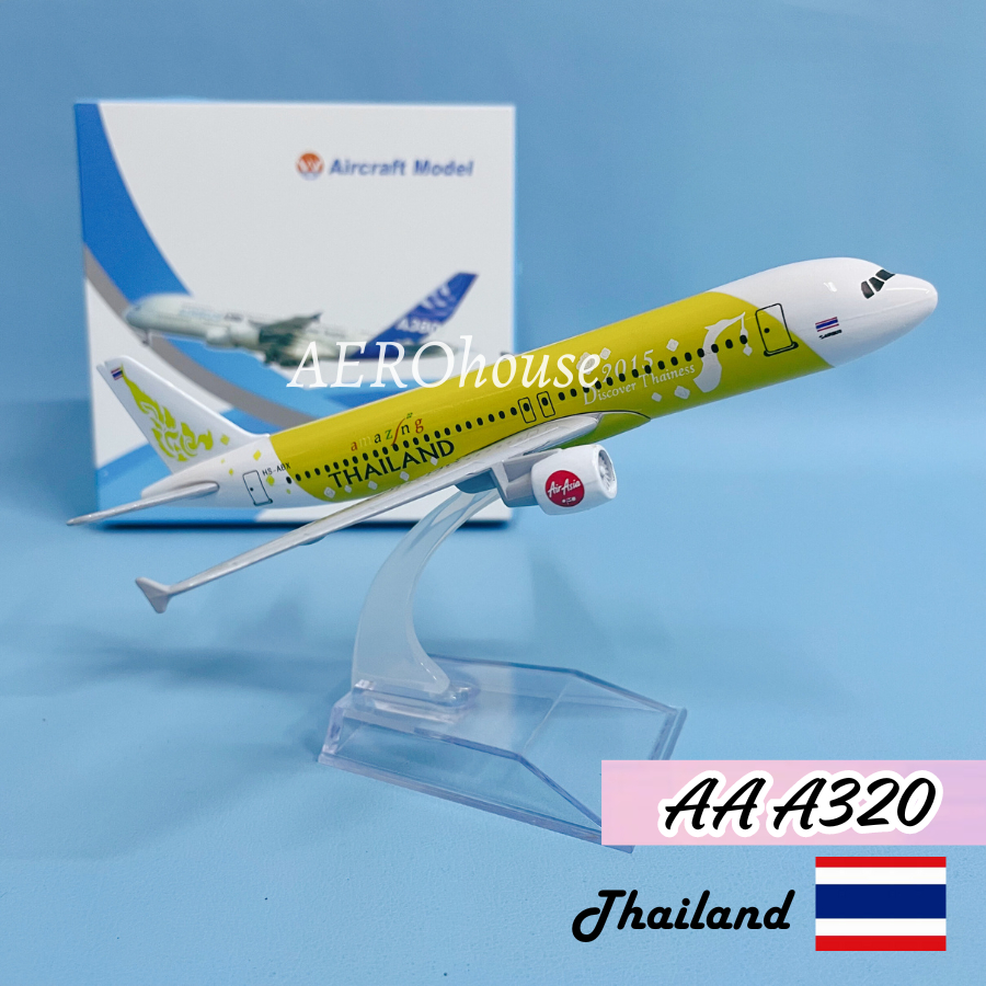 16cm Aeroplane 314 - Thai Airasia A320 Aircraft Model Thailand Air Asia ...