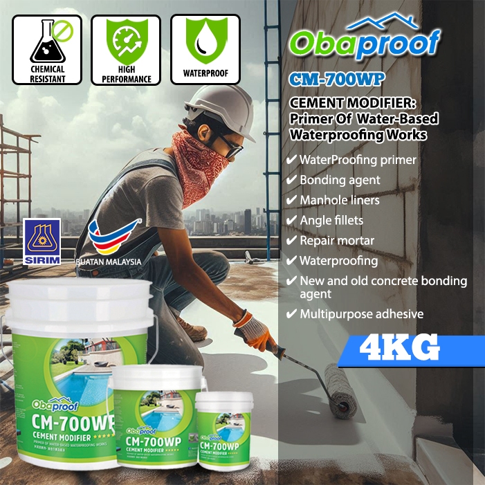 OBAPROOF 1KG/4KG CM-700WP CEMENT MODIFIER, PRIMER OF WATER-BASED ...