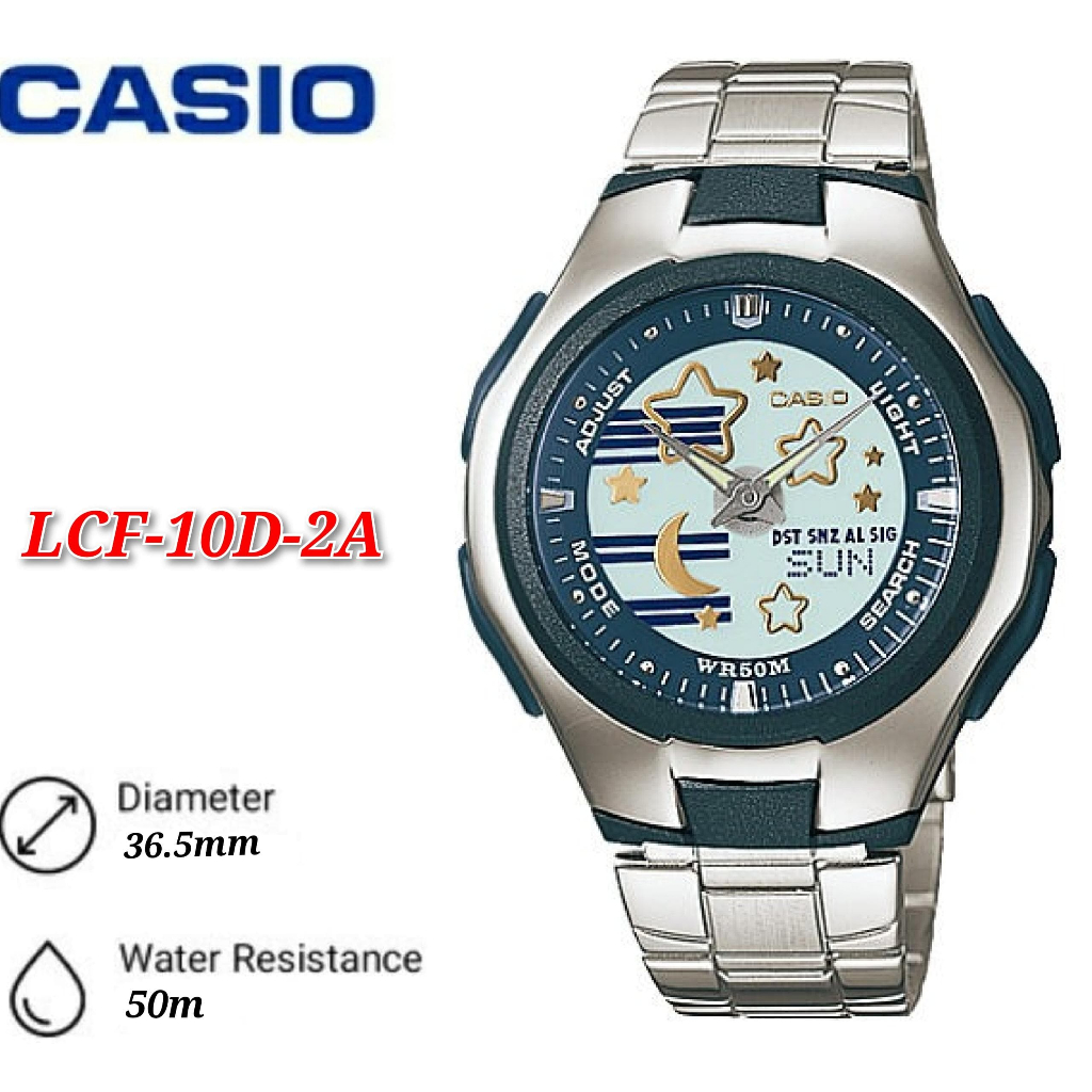 Casio LCF-10D-2A Poptone Analog Digital Sports Watch .. | Shopee Malaysia