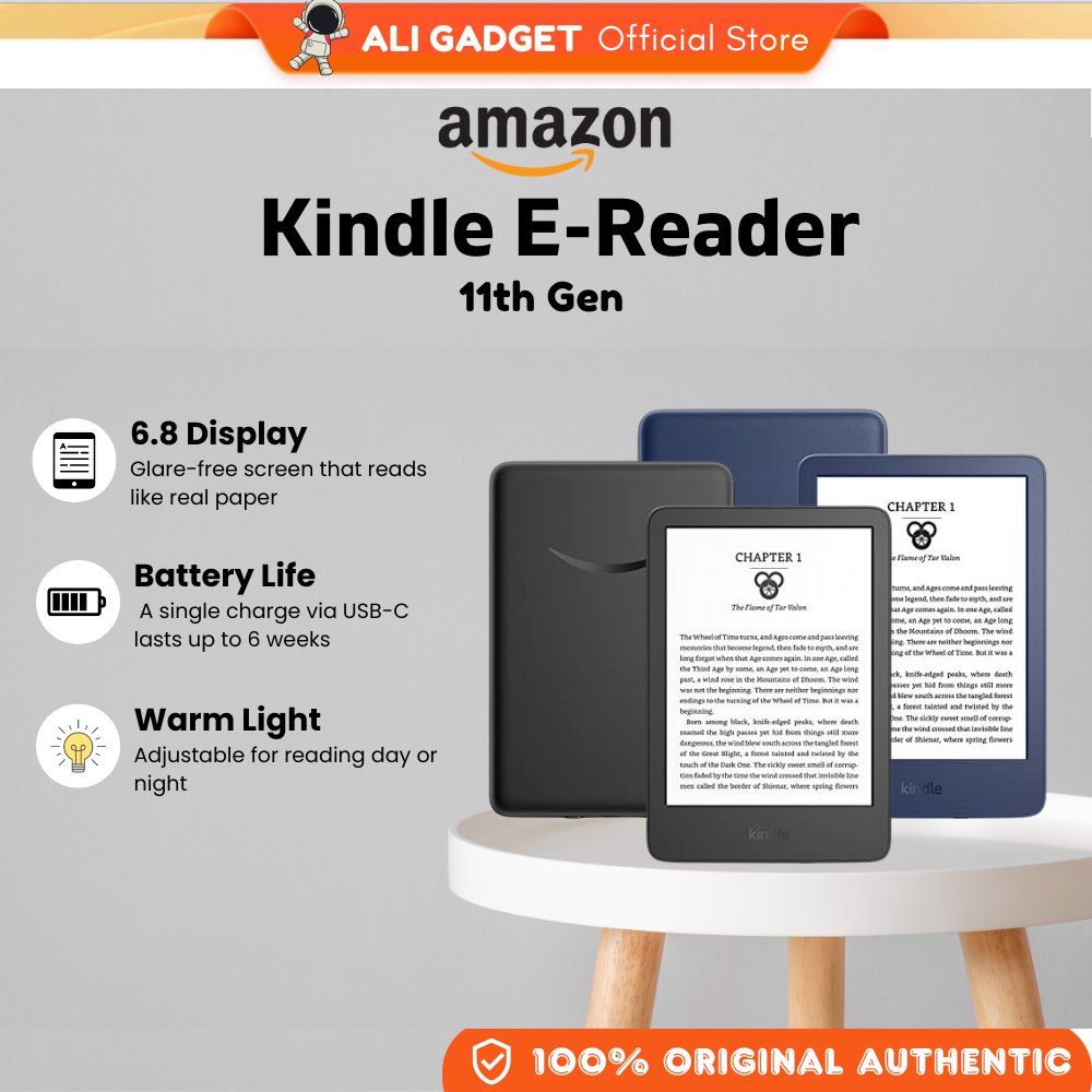 Amazon All-New 11th Gen Kindle E-reader 6″ Glare-Free Touchscreen Display, 16GB | Shopee Malaysia