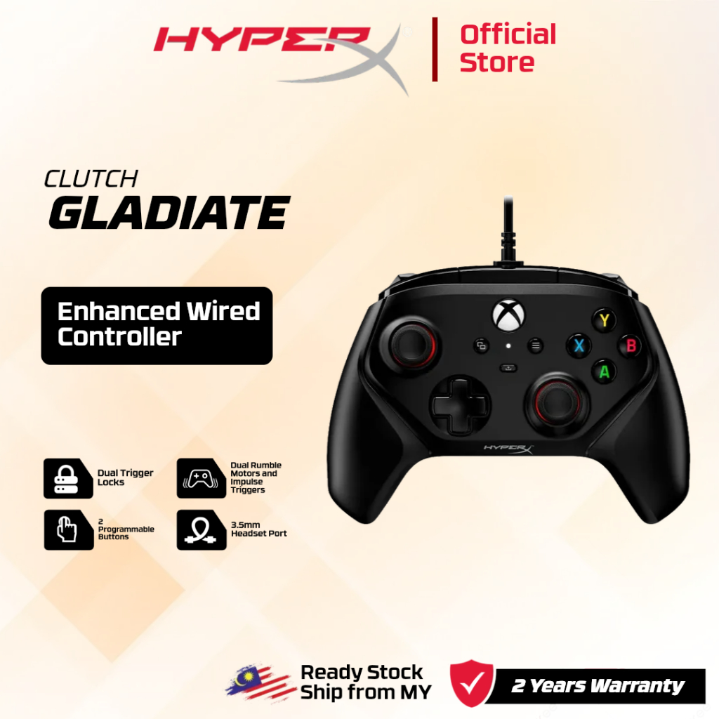 HyperX Clutch Gladiate - Wired Gamepad Wired Gaming Controller for PC ...