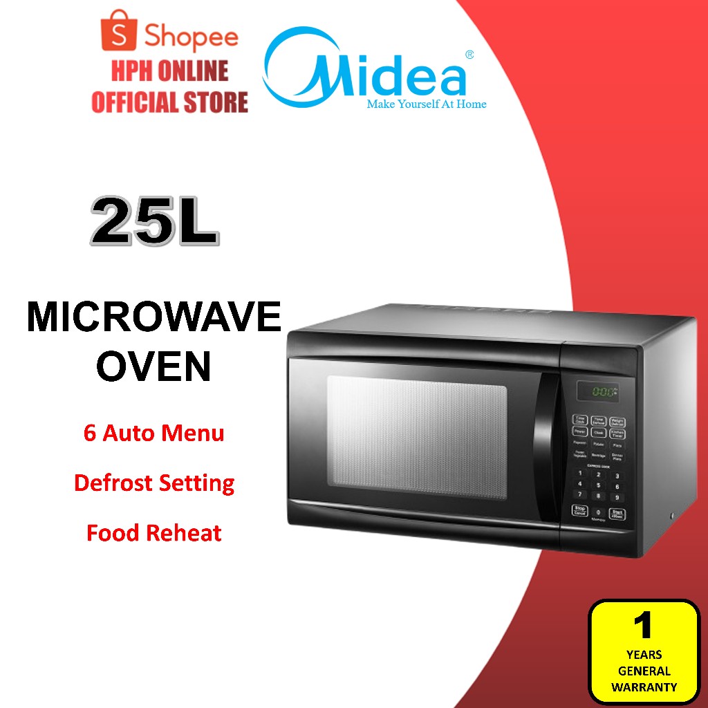 Midea Microwave Oven (20L / 25L) 微波炉 MM720CGE MM720CXM EM825AGS ...