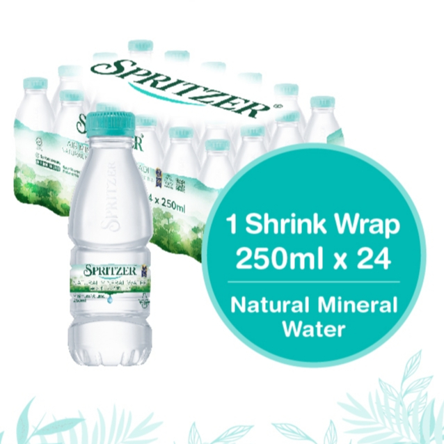 0.25L x 24 Spritzer Natural Mineral Water - Icon - Shrink Wrap | Shopee Malaysia