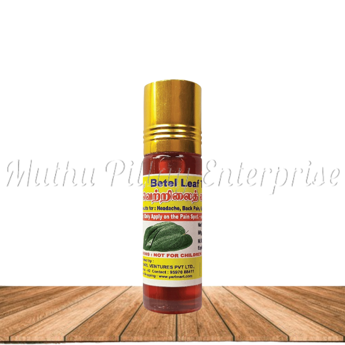 BETEL LEAF OIL (VETRILAI THAILAM) 8ML | Shopee Malaysia