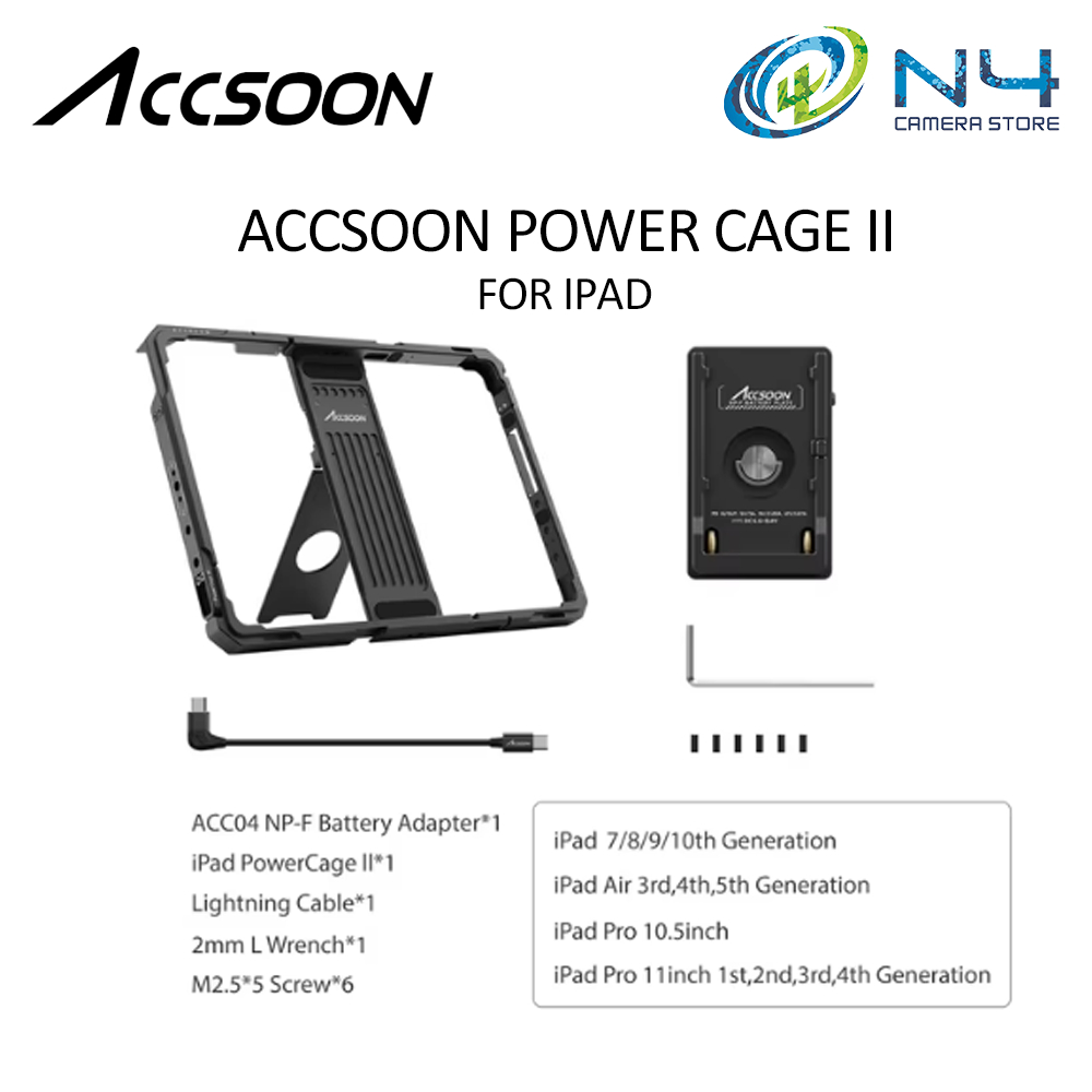 Accsoon iPad PowerCage Ⅱ Protective Cage for Charging ipad Adjustable ...