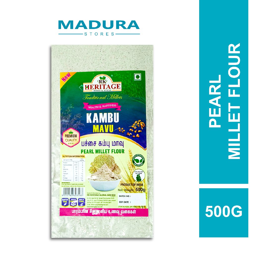 RK Heritage Kambu Mavu Pearl Millet Flour 500g | Shopee Malaysia