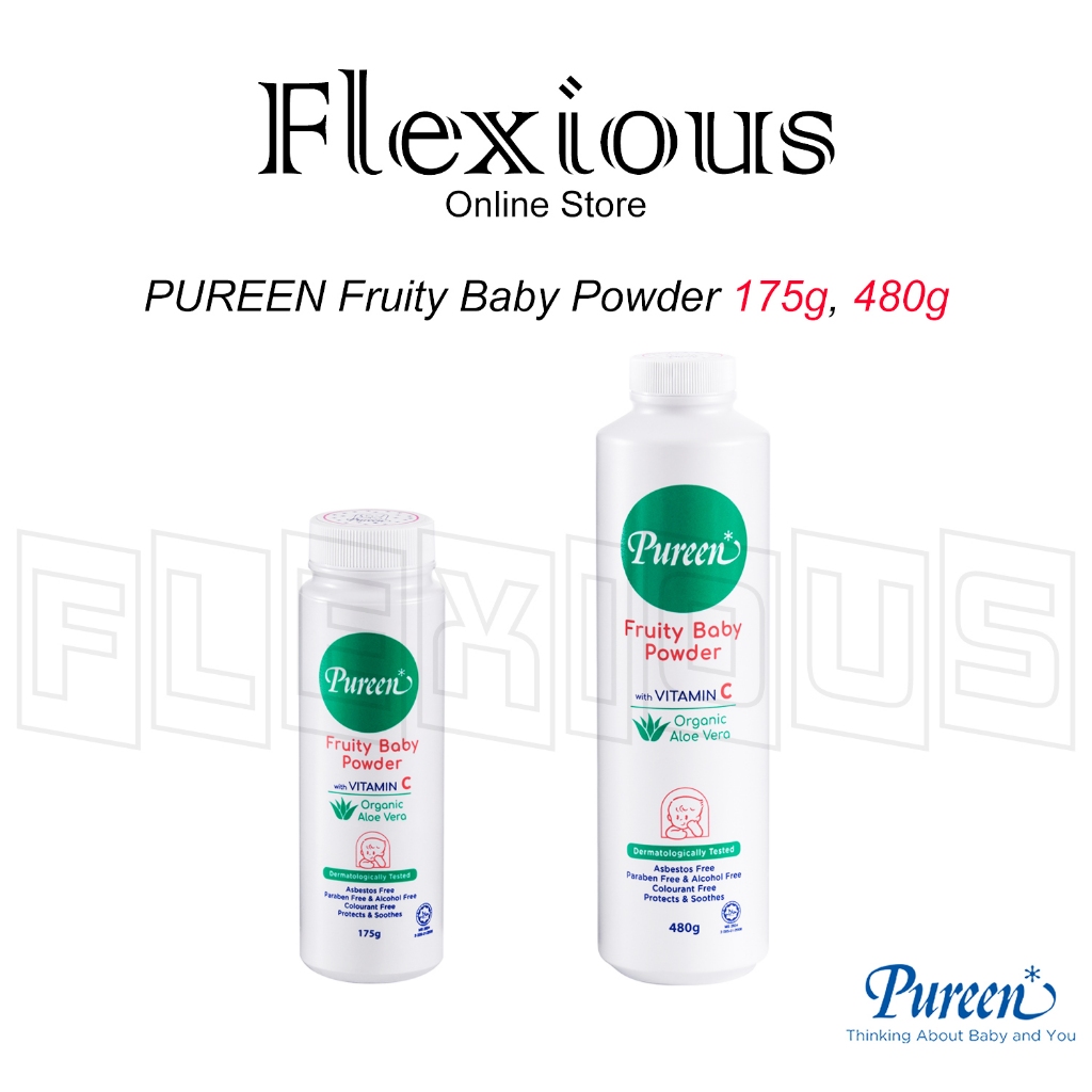 *PUREEN* Fruity Baby Powder Vitamin C Organic Aloe Vera 175g, 480g ...