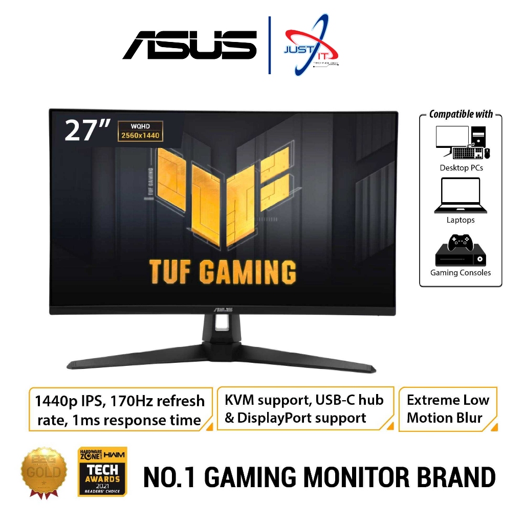 ASUS TUF GAMING VG27AQ3A / VG279Q3A 27" FAST IPS FHD / QHD 180HZ HDR ...