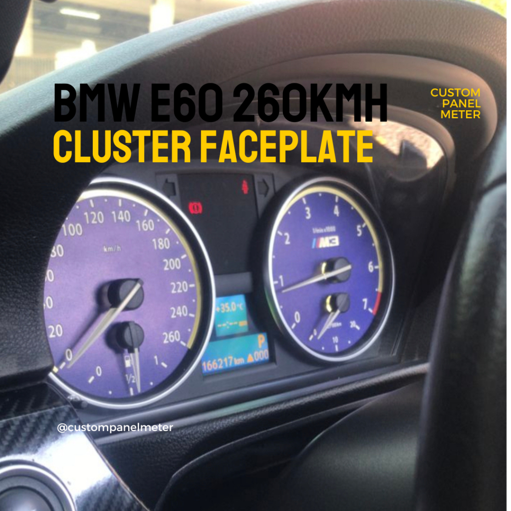 BMW E60 260KMH CLUSTER FACE PLATE PANEL METER SPEEDOMETER | Shopee Malaysia