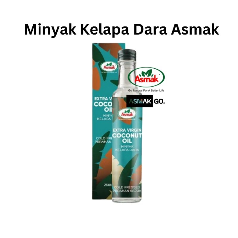 Extra Virgin Coconut Oil Asmak Jenis Minyak Kelapa Dara Berbotol 250ml ...