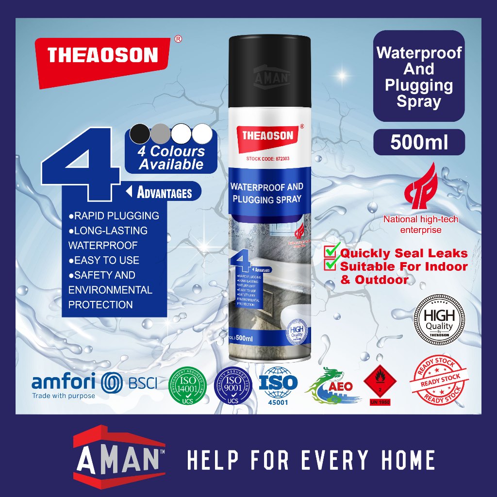 THEAOSON Leak Seal Repair Waterproof Spray Anti Leakage Spray Leaking ...