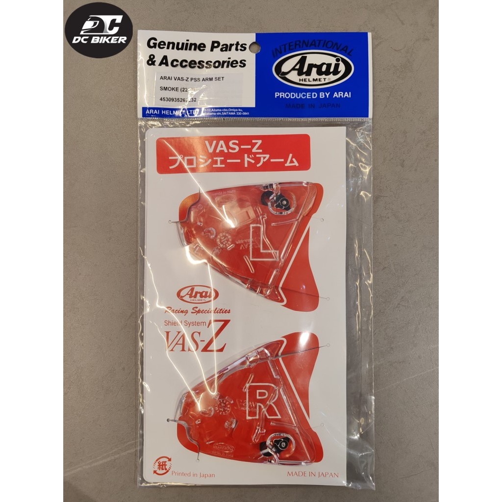 Arai VAS Z PSS Arm Set Clear for Arai VZ Ram (Authorized Dealer) | Shopee Malaysia