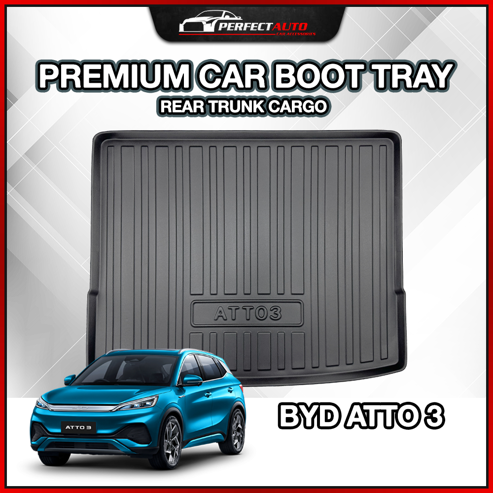 [READY STOCK] BYD ATTO 3 Rear Trunk Cargo Car Boot Tray (Waterproof ...