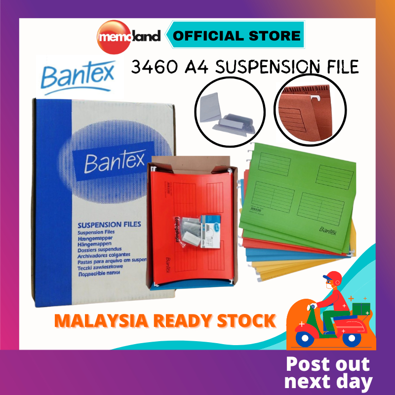 BANTEX 3460 A4 CARDBOARD SUSPENSION FILES - 25pcs / FAIL GANTUNG KADBOD / 纸板吊夾文件 | Shopee Malaysia