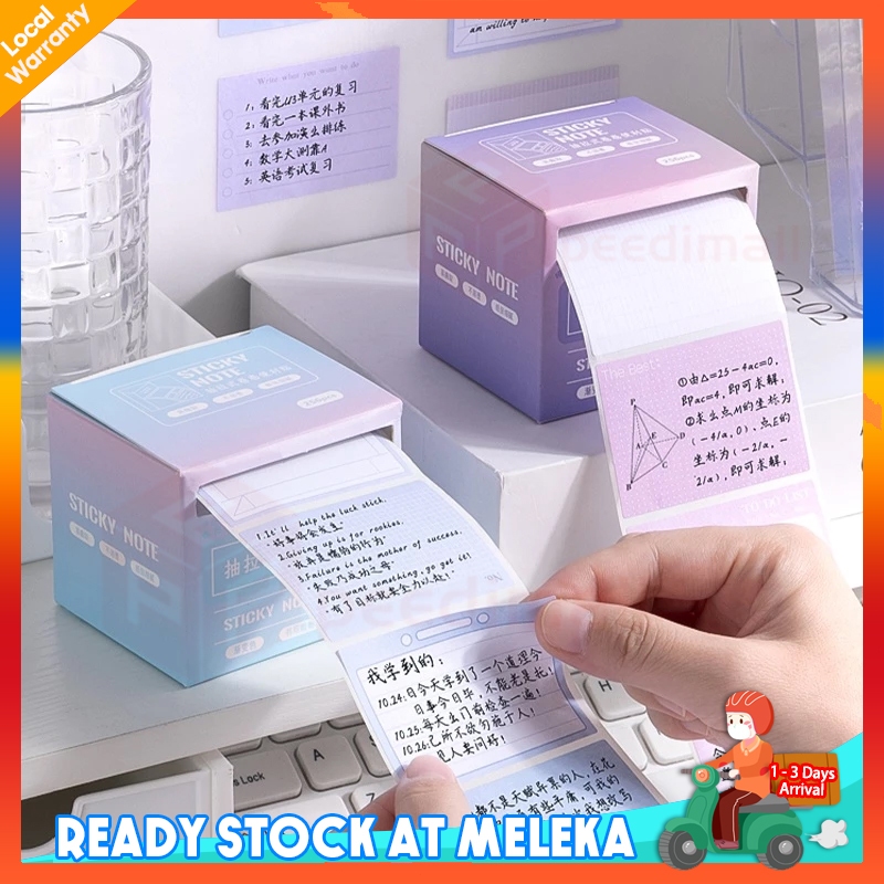 256Pcs Creative Gradient Color Pull-out Sticky Notes Student Multi ...