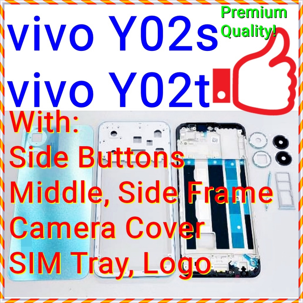 (2 Colors) NEW ORI Full Housing Side Buttons Middle Frame Battery Cover ...