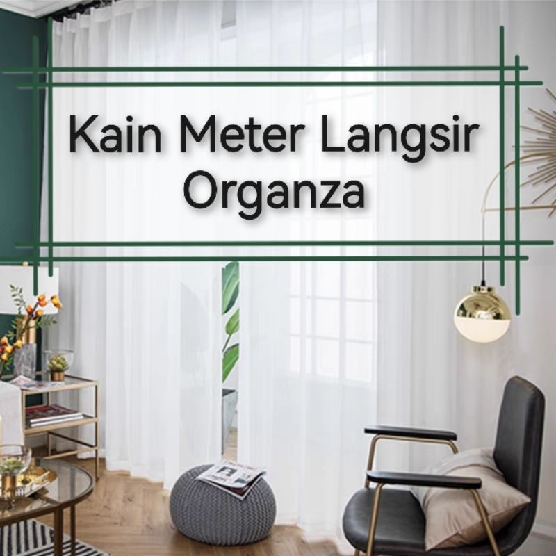 Kain Meter Langsir Organza Bidang 60inch | Shopee Malaysia