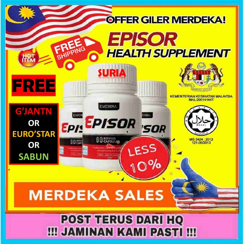 EPISOR FREE SHIPPING ORIGINAL HQ | Shopee Malaysia