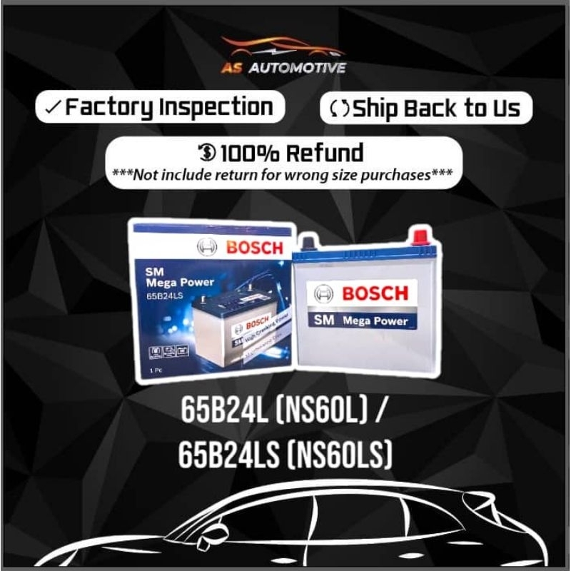 NS60 | 65B24L/65B24LS | NS60L/NS60LS Battery BOSCH Car Battery - Wira ...