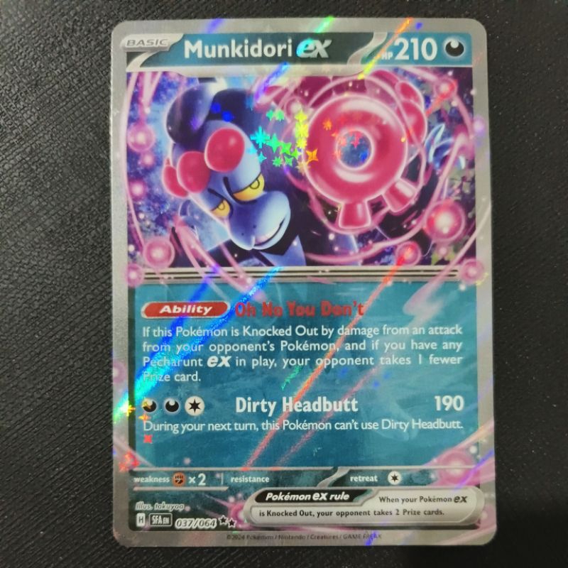 Pokemon Card TCG : SV6.5 Shrouded Fable : Munkidori ex 037/064 Ultra ...