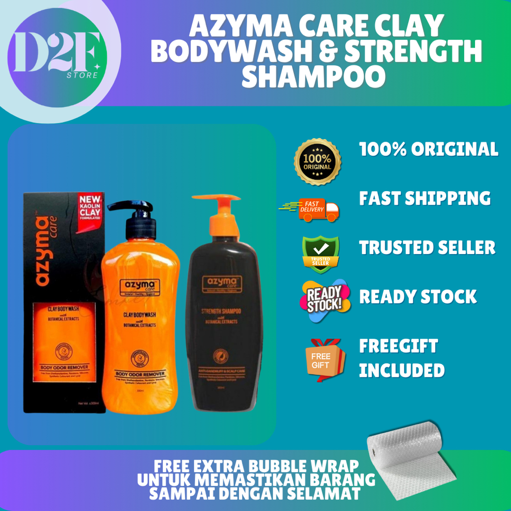 (ORIGINAL HQ) AZYMA CARE BODY WASH & STRENGTH SHAMPOO FAST SHIPPING ...