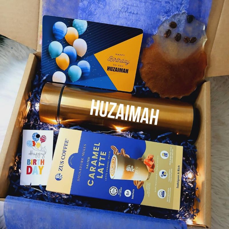 AdianaGift Christmas CUSTOM NAME led flask coffee premix ZUS coffee ...