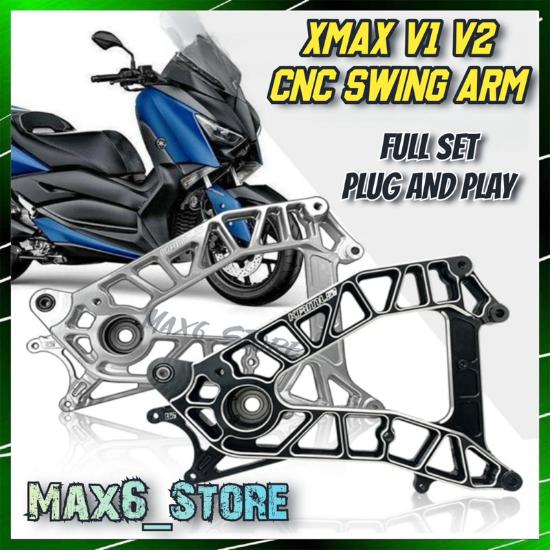 YAMAHA XMAX V1 V2 SWING ARM XMAX250 XMAX300 FULL CNC ALLOY FORGED ARM ...