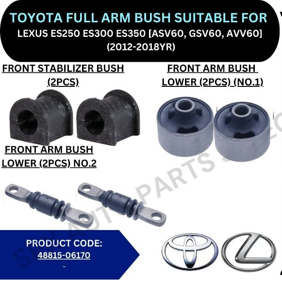 KNUCKLE, LOWER ARM, REAR ARM, STABILIZER BUSH (FULL SET) FOR LEXUS ...