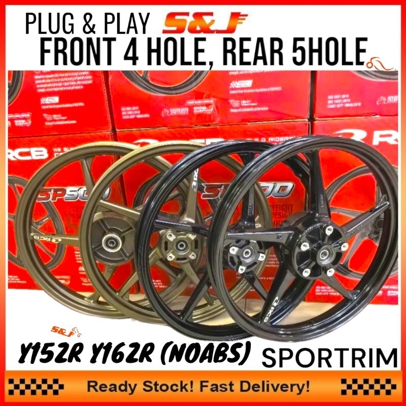 RCB SP500 SPORT RIM Y15 Y15ZR Y16 Y16ZR NO ABS FRONT 4 HOLE REAR 5 HOLE ...