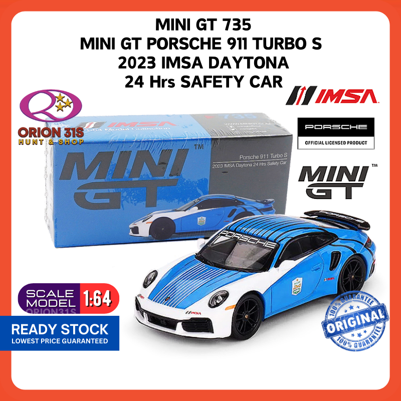 Mini GT Porsche 911 Turbo S 2023 IMSA Daytona 24 Hrs Safety Car 735 ...
